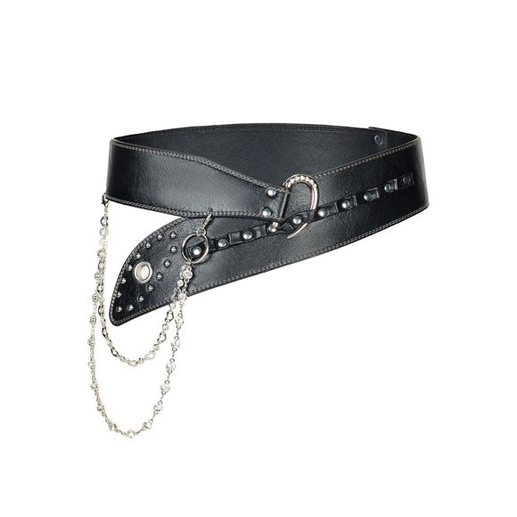 Vqуvrzс | Accessories | Goth Belt For Women Wide Black Punk Accessory ...